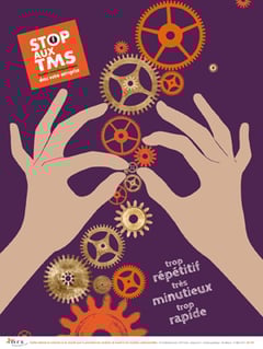 Nouvelles affiches INRS sur la prévention des TMS